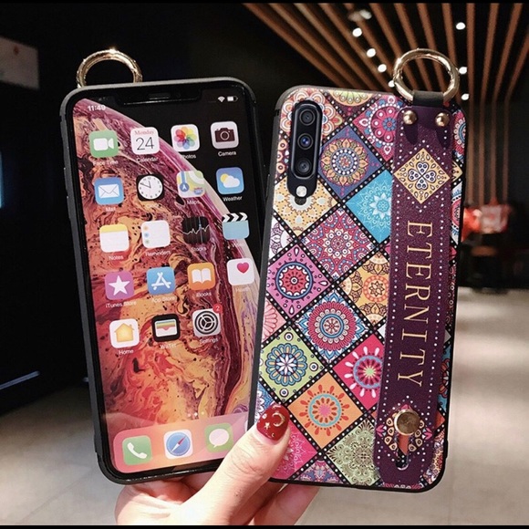 Amy Rey | Accessories | Boho Mania Cell Phone Case W Hand Strap O Ring ...